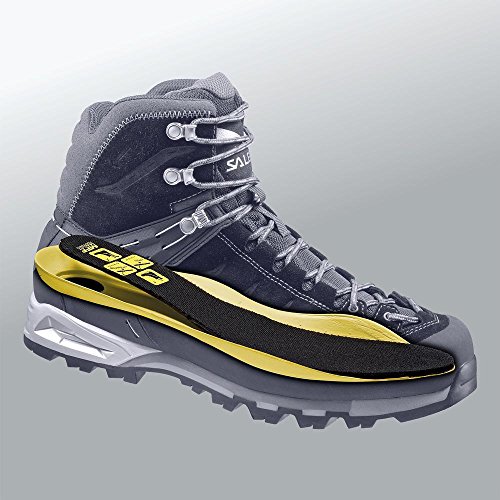 Salewa womens WS Alp Trainer Mid Gore-TEX High Rise Hiking Shoes, Black (Black Out/Agata), 10 US