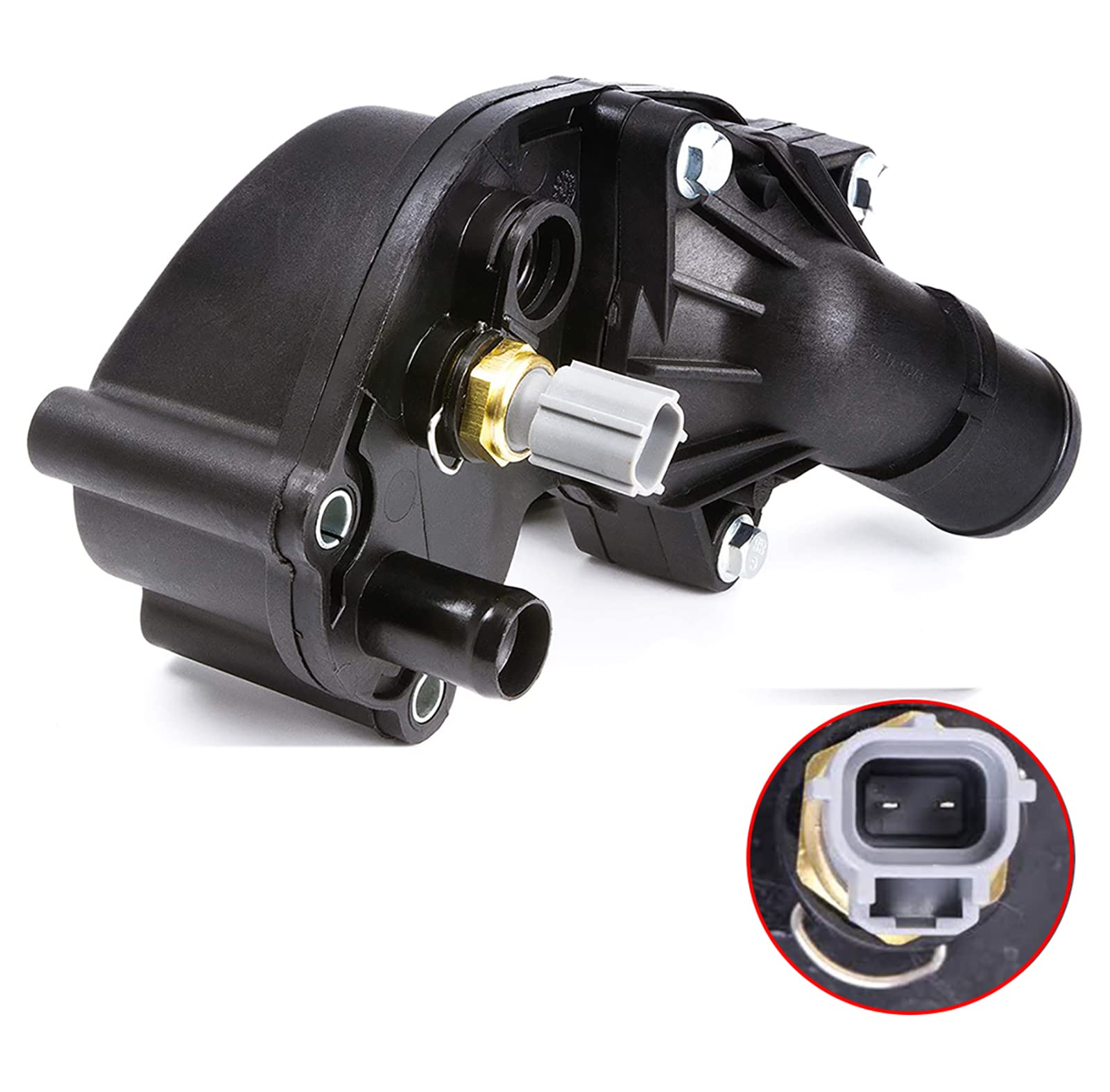 Thermostat Housing Kit Assembly for 2002-2010 Ford Explorer & Mercury Mountaineer V6 4.0L Engine Models 2L2Z8592AA, 2L2Z8592BA - Thermostat Housing Assembly by KAKO