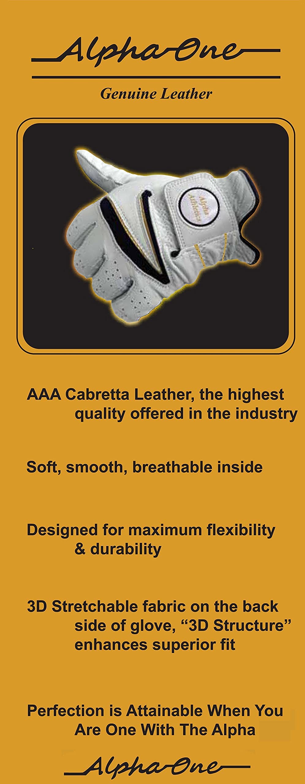 Women’s Alpha One Golf Glove New in 2021 (Small, Left)