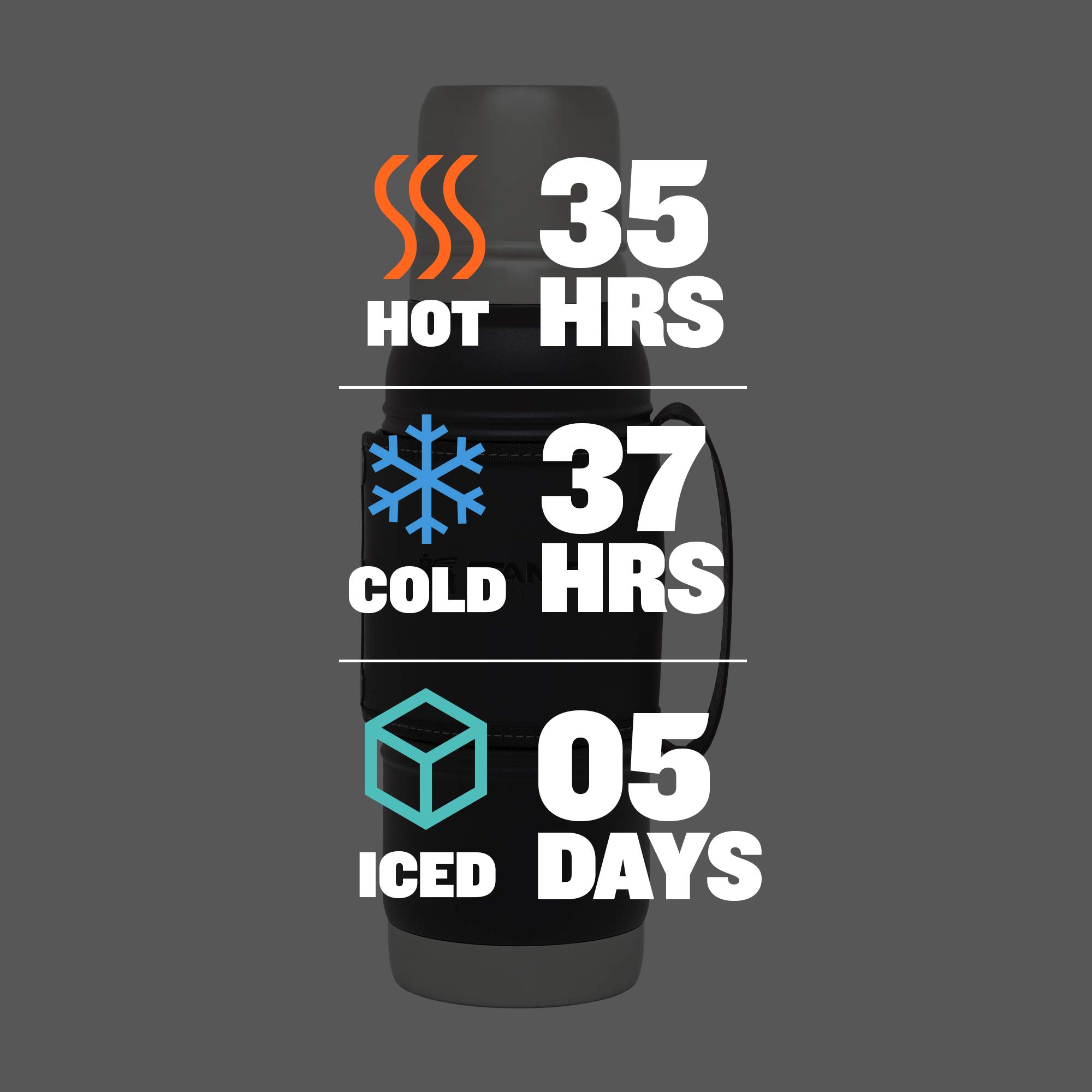 Stanley Quadvac Thermal Insulated Wide Mouth Bottle- BPA-Free 18/8 Stainless Steel Thermos for Cold & Hot Beverages – Keeps Liquid Hot or Cold for Up to 24 Hours