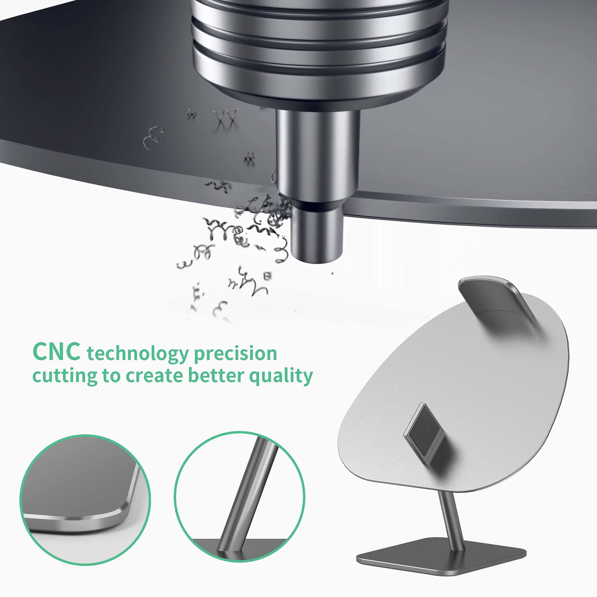 WIWU Headphone Stand Designed for AirPods Max, Headset Stand with Built-in Sleep Magnet, Aluminum Alloy Headphone Holder with Protective Silicone Pad, Solid Base, AirPods Max Accessory
