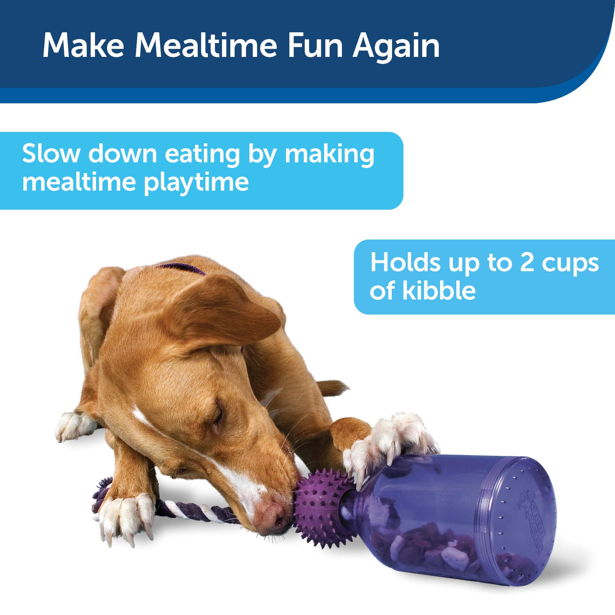 PetSafe Busy Buddy Tug-A-Jug Dog Toy β Slow Feeder and Trainer β Small