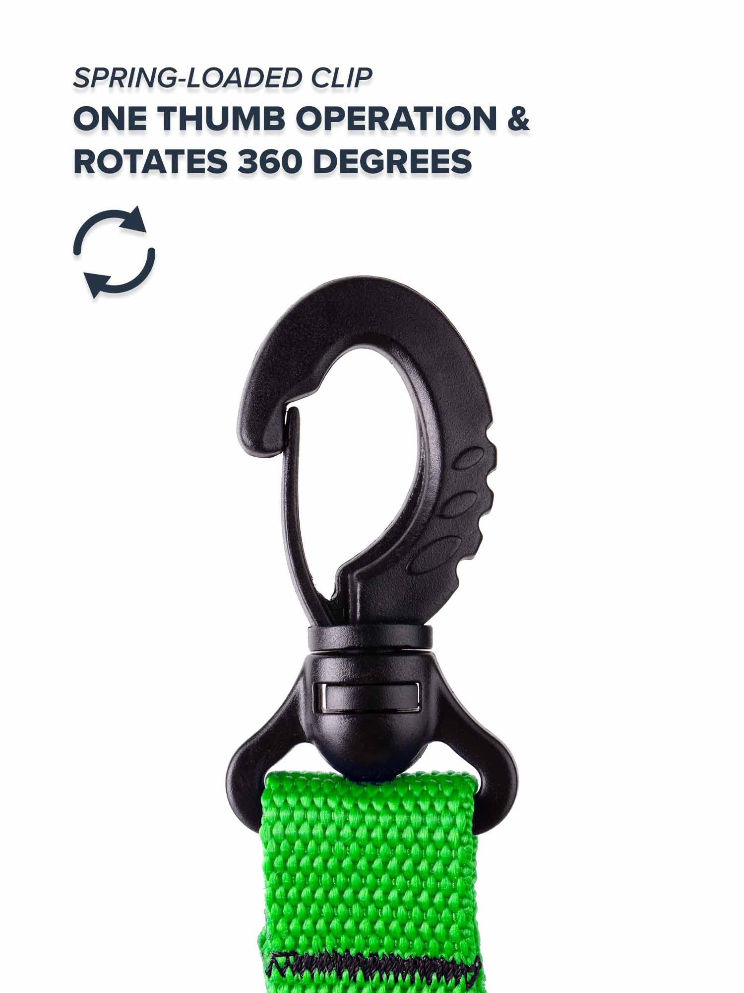 Rogue Endeavor Large, Heavy Duty Stainless Steel Game Clip Fish Stringer System + Stainless Core Coiled Lanyard. Designed for Kayak Fishing & Spearfishing. All Fish Species (Heavy Duty - Yellow)