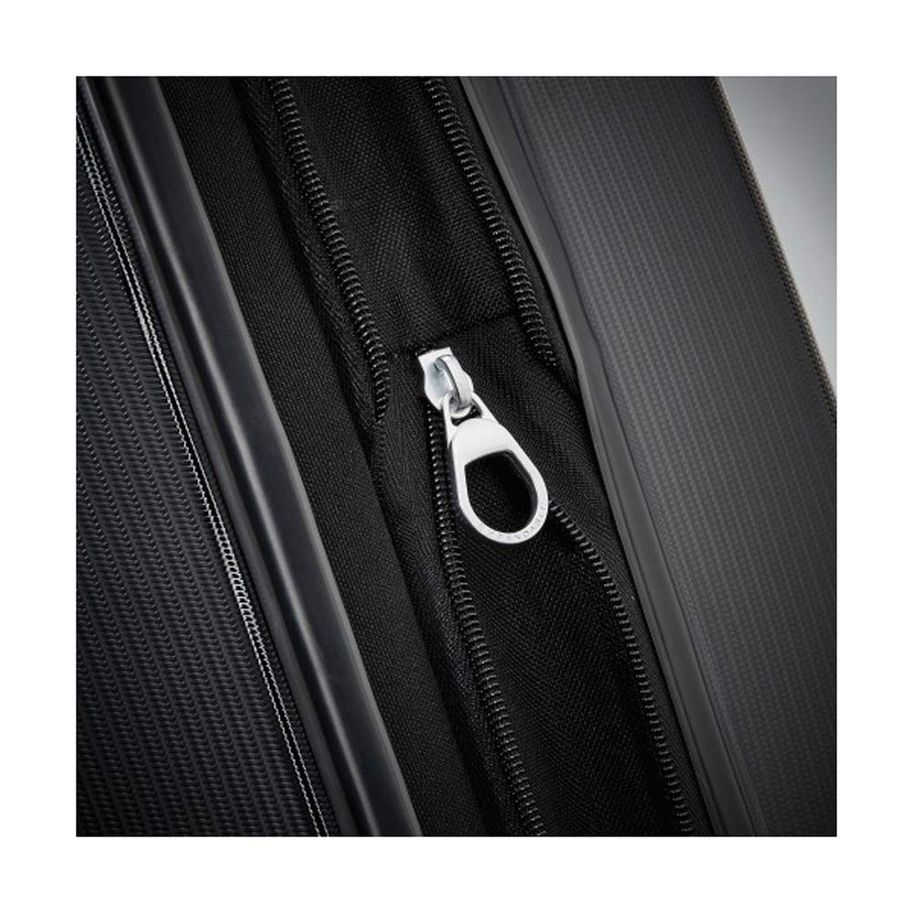 Samsonite Winfield 3 DLX 3 Piece Set (Spinner 20/25/28), Black 120751-1041 with Deco Gear 10 Piece Luggage Accessory Ultimate Travel Bundle