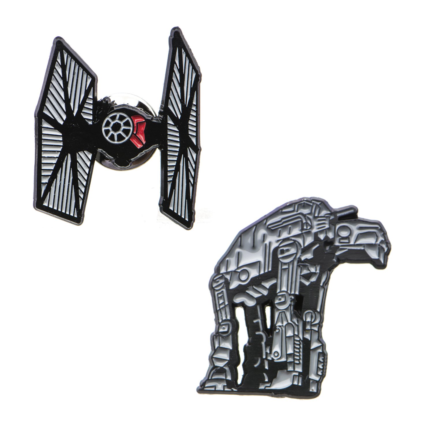 Star Wars: The Last Jedi at-M6 and Tie Fighter Enamel Collector Pin Set
