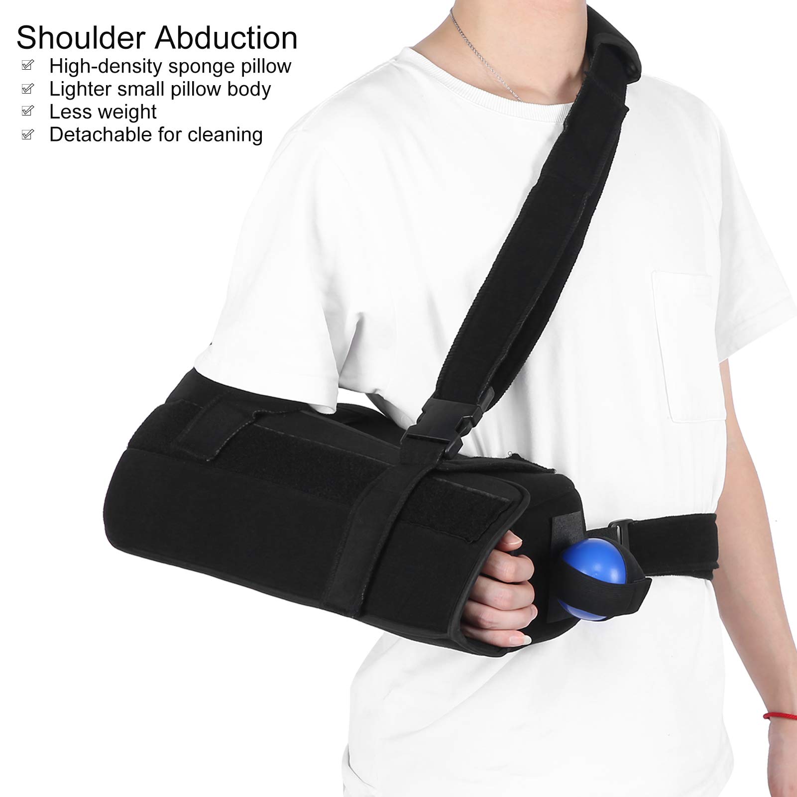 WNSC Broken Arm Brace, Portable Arm Sling Shoulder Brace, for Rotator Cuff Injury Repair Shoulder Joint Reduction