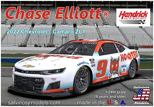 Salvinos JR Models HMC2022CEH 1/24 Scale 2022 Chase Elliott #9 Hooters Plastic Model Kit - Assembly Required…