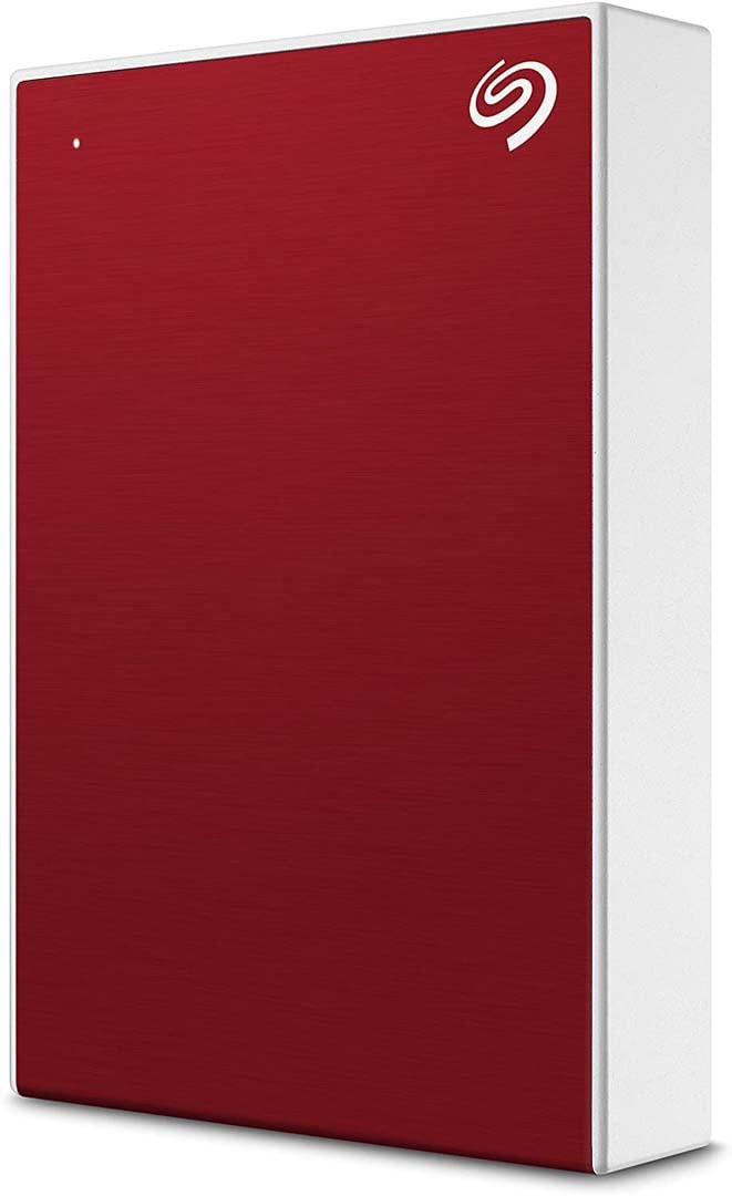 Seagate Backup Plus Portable, 5 TB, External Hard Drive HDD, Red, USB 3.0 for PC Laptop and Mac, 1 yr MylioCreate, 4 mo Adobe Creative Cloud Photography, 2 yr Rescue Services (STHP5000403)