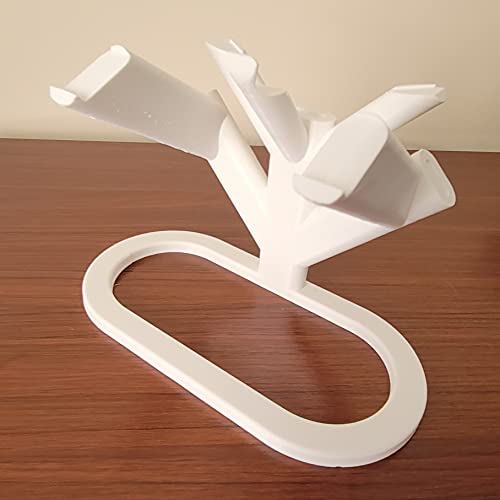 Virtual Reality (VR) Stand for Oculus Quest 2 Headset and Controllers - Znet3D (White)