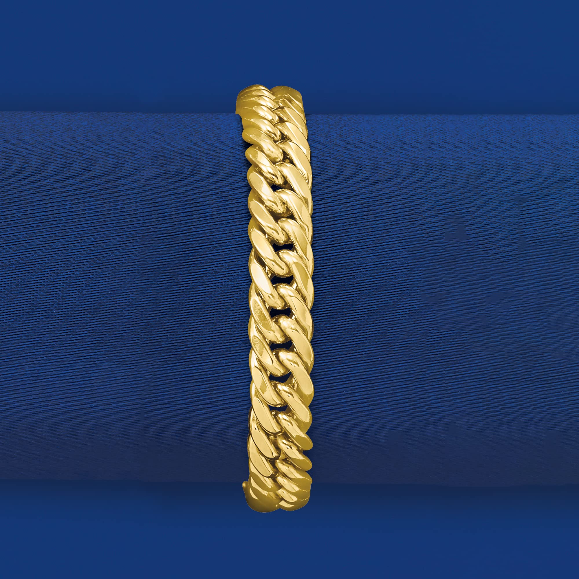 Ross-Simons Italian 18kt Yellow Gold Cuban-Link Bracelet. 8 inches