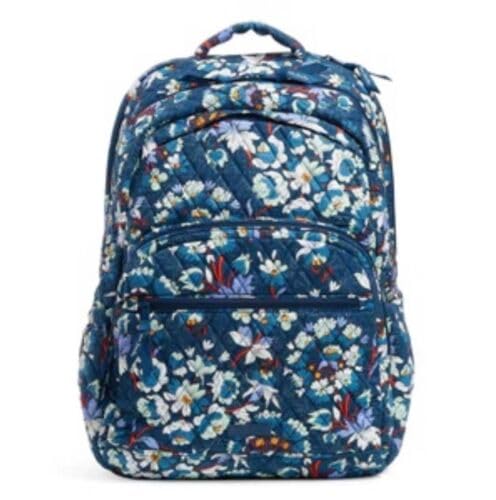 Vera Bradley Essential Large Backpack Floral Bursts Signature Cotton 23672