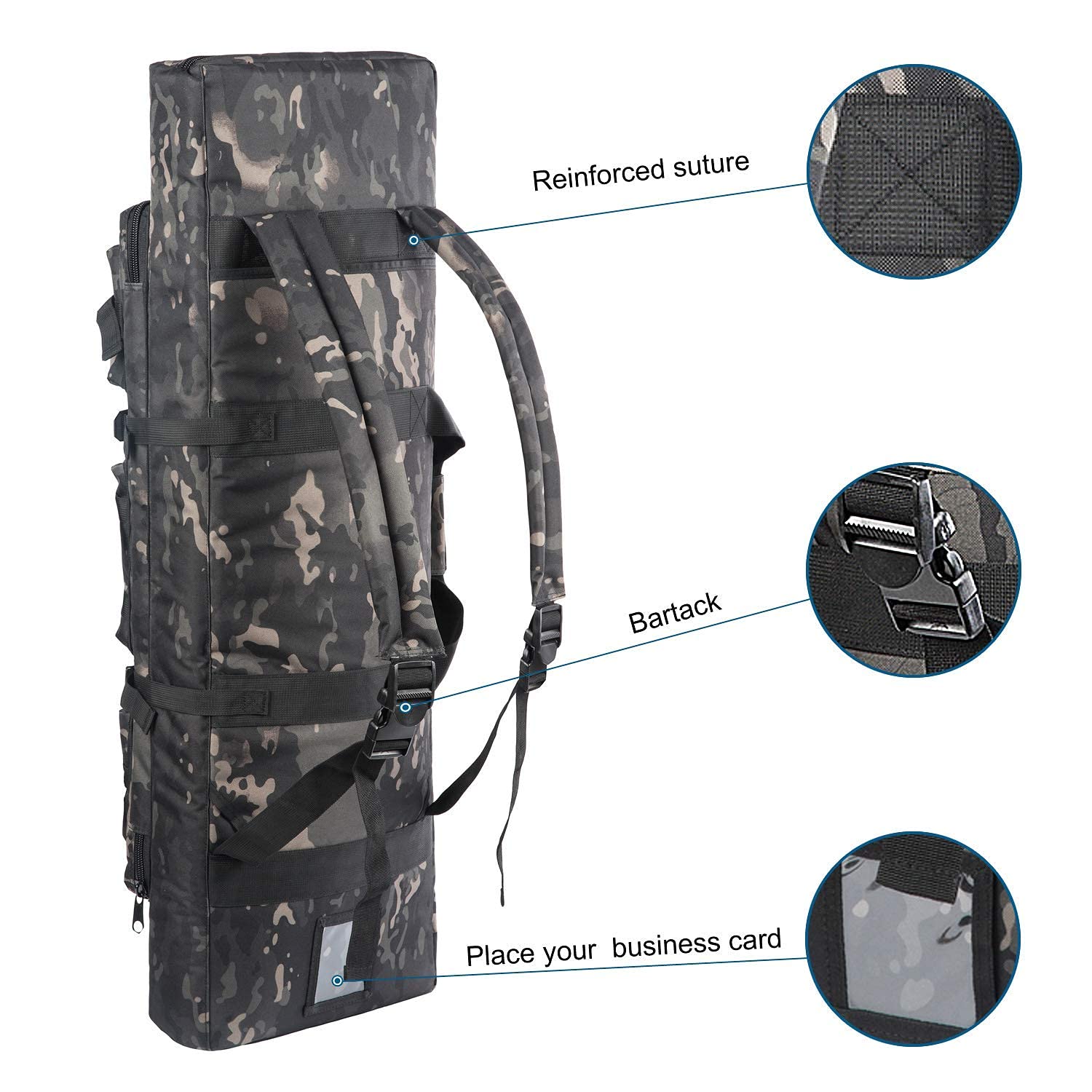 Warriors Product 38 42 Inch Tactical Rifle Bag Gun Bags Double Gun Case for Shooting Hunting Range