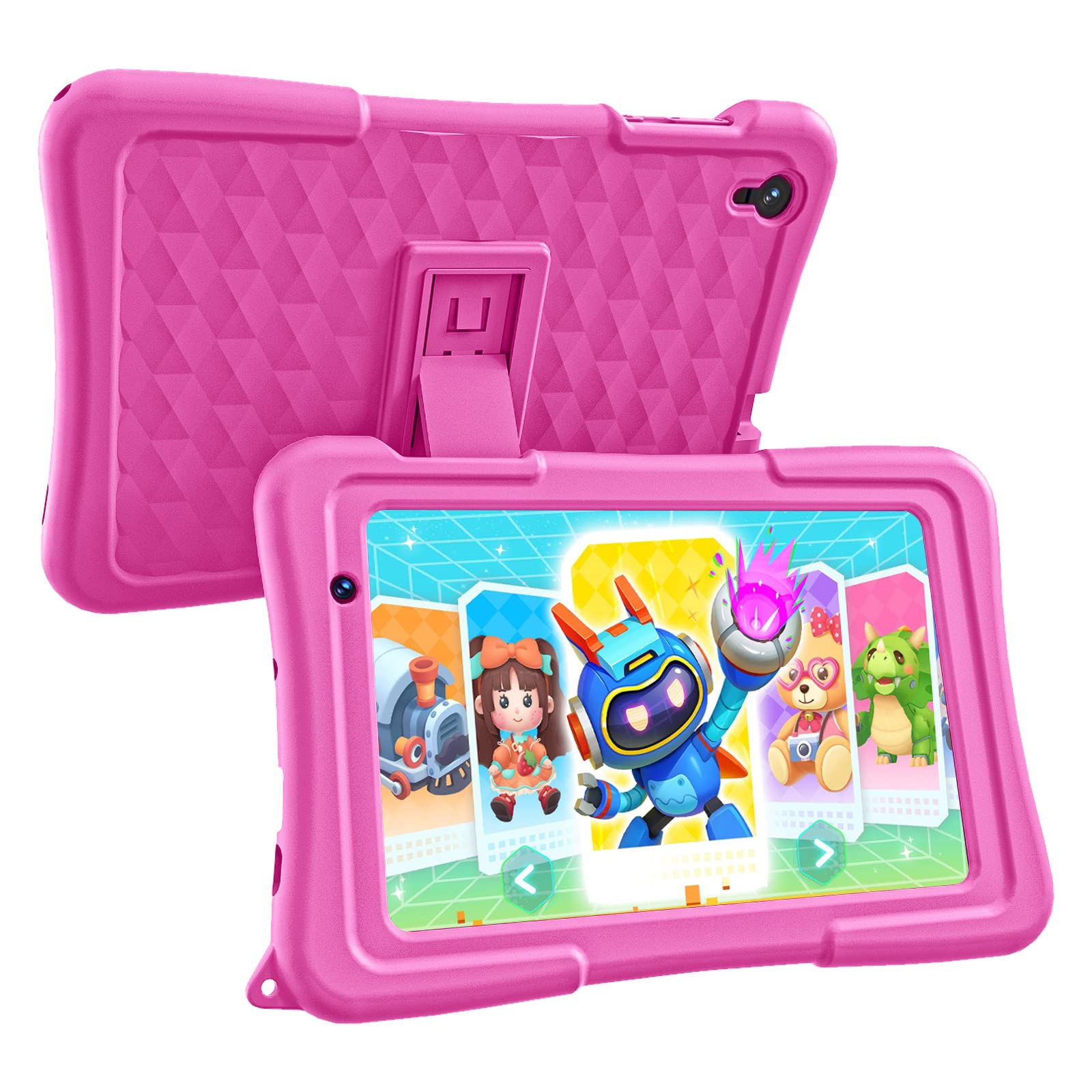 TUOHAITIME Android 11 Tablet for Kids 7inch Toddler Tablets 3GB+32GB Google Play Kids Tablet iWawa APP Pre-Loaded Learning Educational Tablet with Kids-Proof Case Netflix YouTube