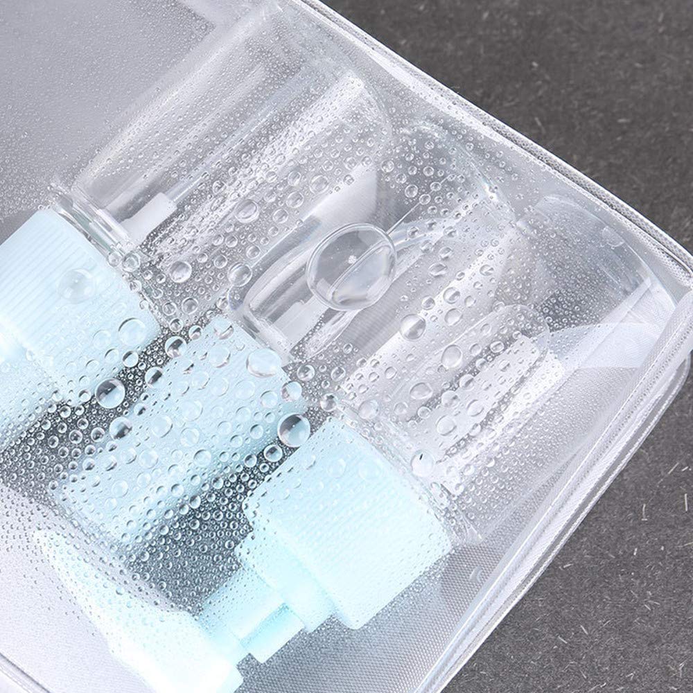sansheng 20 Pack Mini Clear Organizer Pouches,Mini Clear Makeup Bag,Small PVC Transparent Cosmetic Organizer Bag