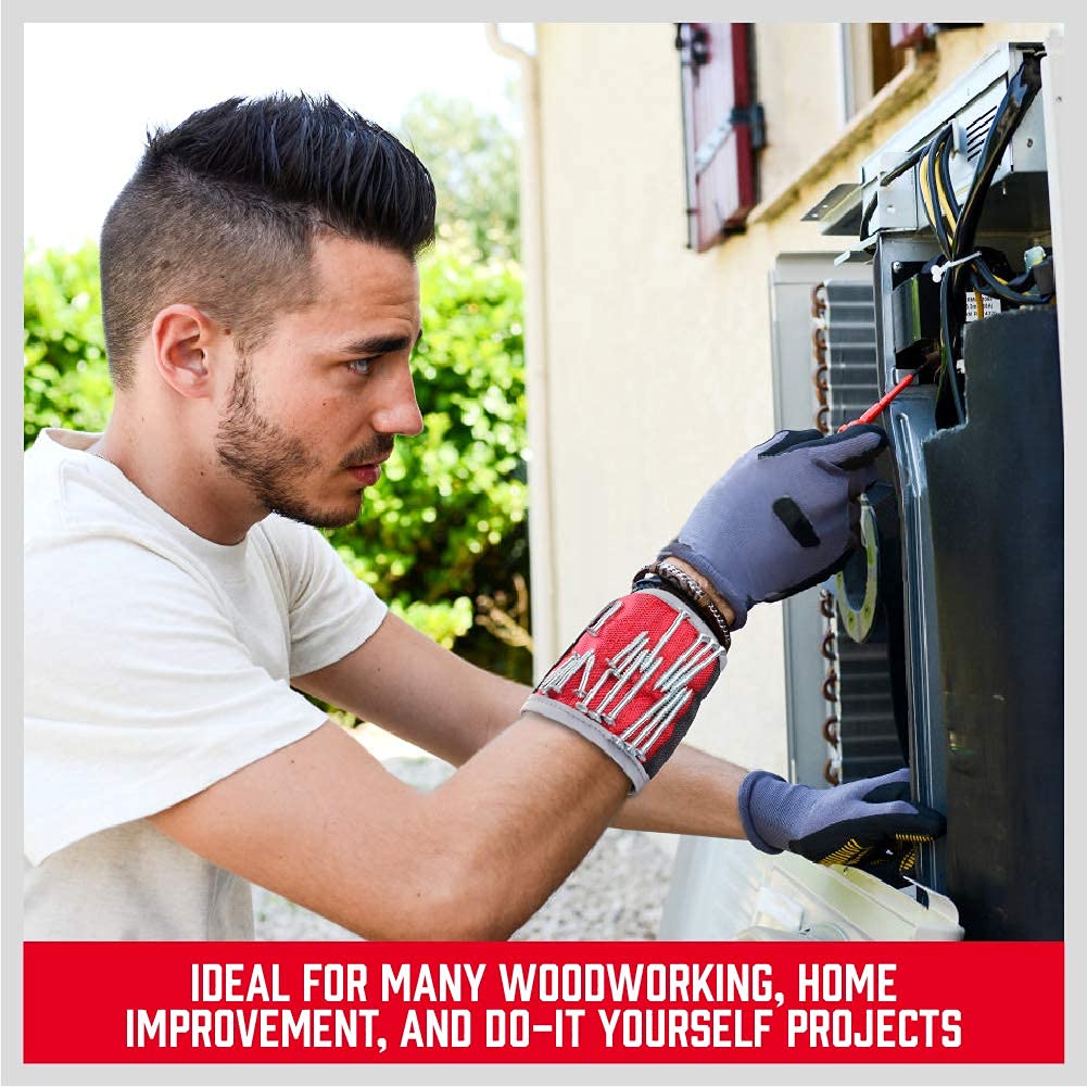 SEDY 4-Piece Large Magnetic Parts Trays Set, Nut & Screw Tools Parts Tray Holder Tool Organizer Set, 9.5" x 5.5" rectangular / 6" diameter round / 3.74" x 2.55" mini