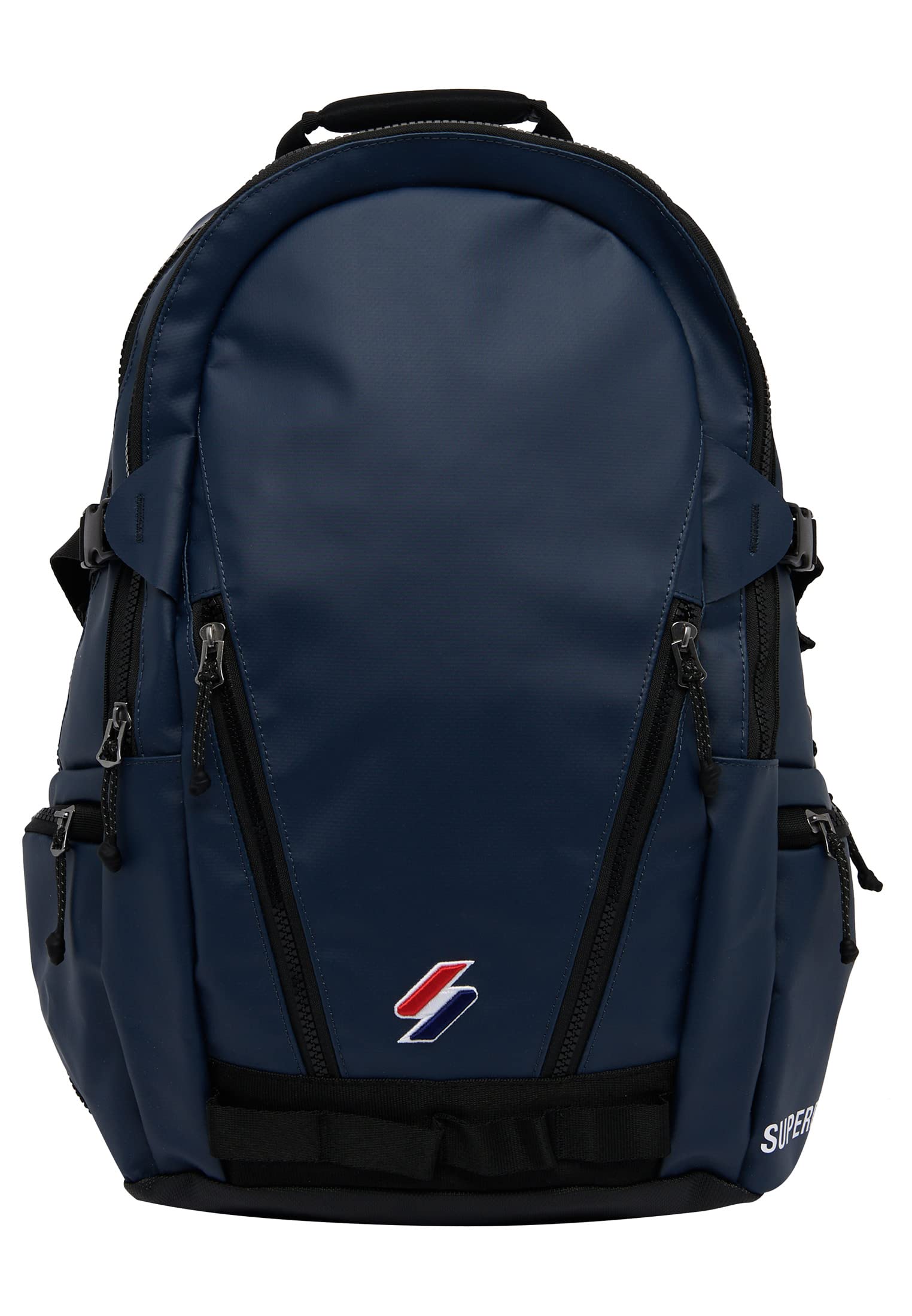 Superdry Mens Code Tarp Backpack, Main Zip Fastened Compartment Dark Navy Size One Size