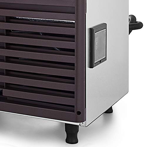 VEVOR 110V Commercial Ice Maker Machine 95LBS/24H ETL Approved Stainless Steel Ice Machine with 50LBS Bin, Auto Clean, Clear Cube, Air-Cooled, Include Water Filter and Drain Pump