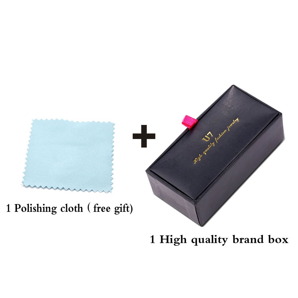 Ruby Shiny Crystal Cufflinks Elegant Style Women Men 18K Gold Plated Fancy Stone Cuff Links