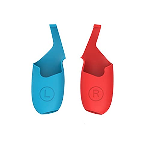VRUIVR Touch Controller Grip Silicone Cover for Quest 2 Anti-Throw Handle Protective Sleeve Accessories (Red+Blue)