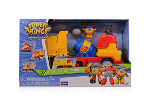 Super Wings - 3-in-1 Build It Buddies | Playset | Special Edition Build-It Donnie Toy Figure