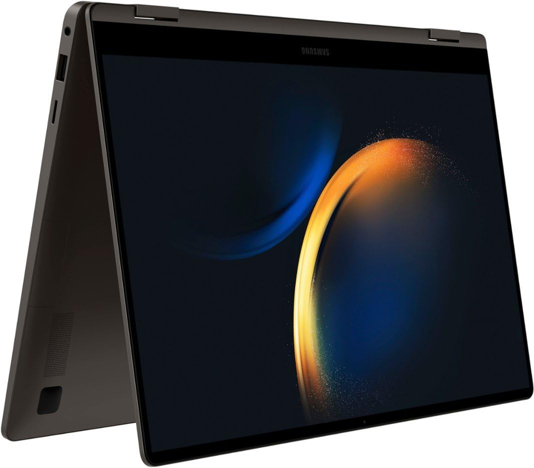 Samsung Galaxy Book3 360 2-in-1 Laptop 15.6"" FHD AMOLED Touchscreen 13th Gen Intel 12-Core i7-1360P 16GB RAM 2TB SSD Backlit Fingerprint Thunderbolt Fast Charging Long Battery Life Win11 Gray, Black
