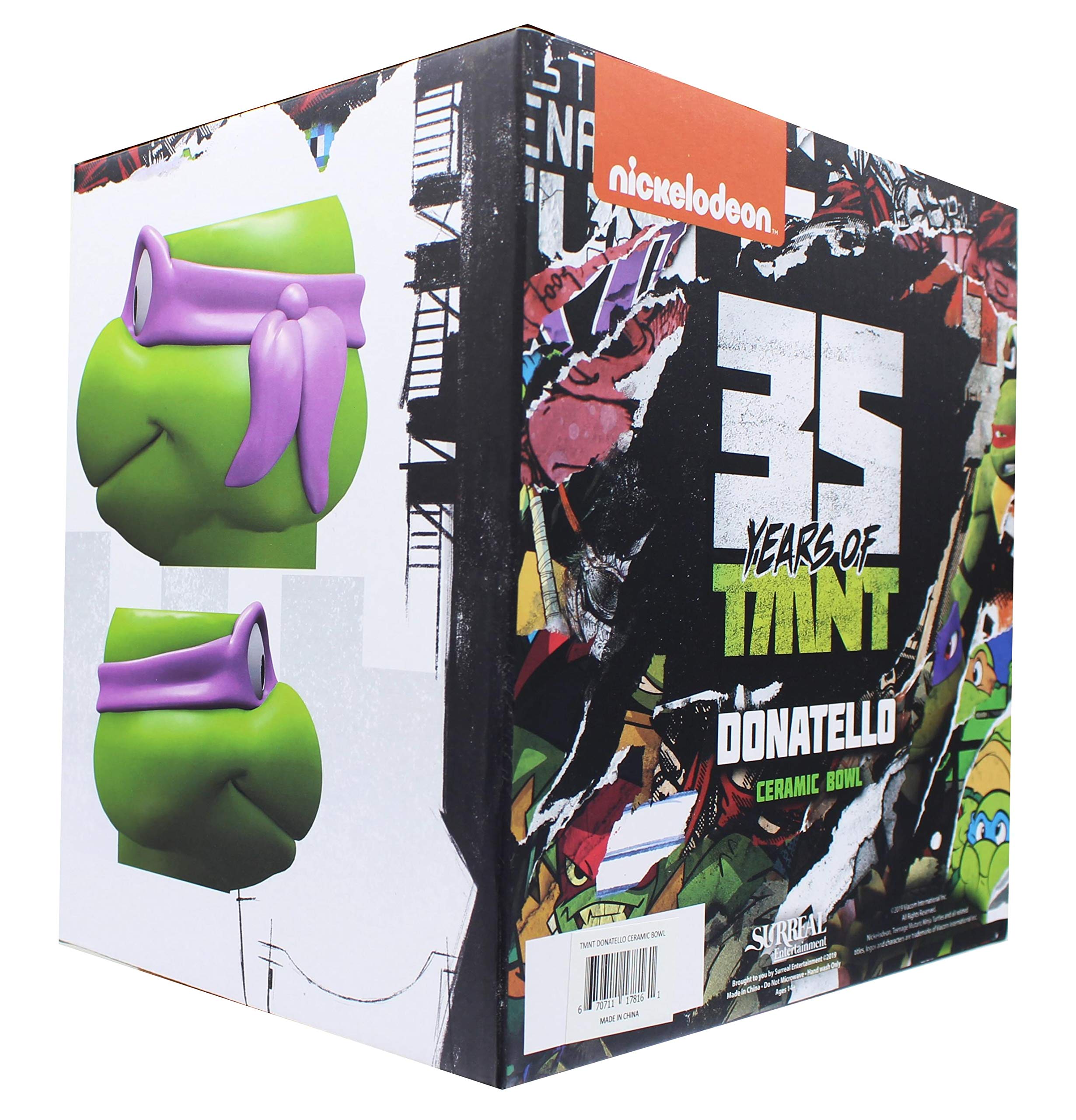 Surreal Entertainment Teenage Mutant Ninja Turtle Donatello Molded Ceramic Bowl