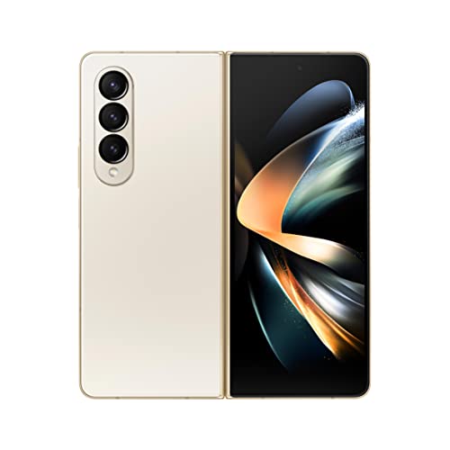 SAMSUNG Galaxy Z Fold 4 Cell Phone, Factory Unlocked Android Smartphone, 256GB, Flex Mode, Hands Free Video, Multi Window View, Foldable Display, S Pen Compatible, US Version, 2022, Beige