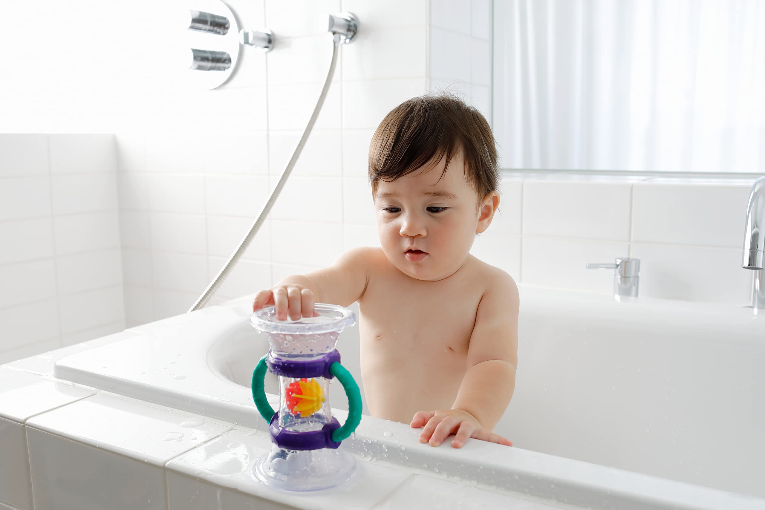 Sassy Double Dip Funnel Stem Learning Bath Toy, 6+ Months
