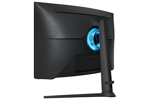 SAMSUNG 32" Odyssey Neo G7 4K UHD 165Hz 1ms G-Sync 1000R Curved Gaming Monitor, Quantum HDR2000, AMD FreeSync Premium Pro, Ultrawide Game View, DisplayPort, HDMI, Height Adjustable Stand, Black, 2022