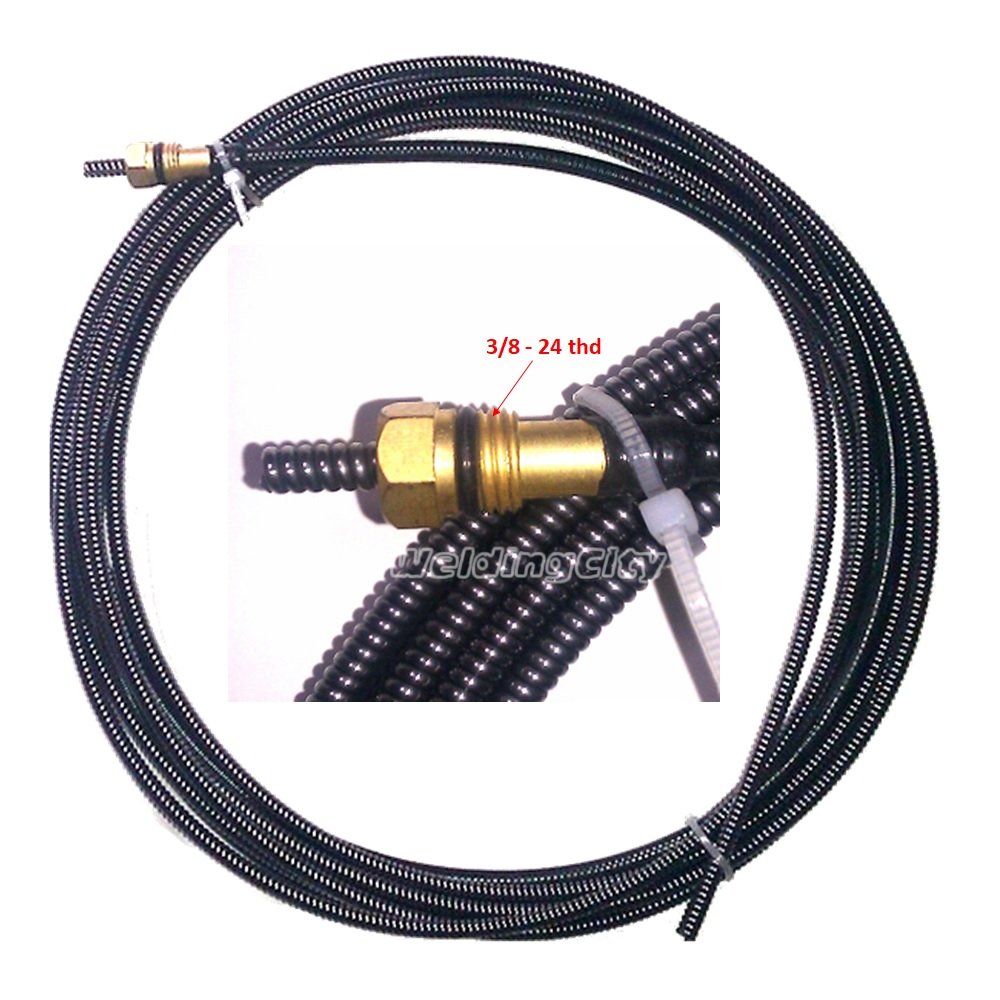 WeldingCity 2-pk Steel Conduit Liner 194-011 (0.030"-0.035") 15-ft for Miller MIGmatic M-series and Hobart H-9/H-10 MIG Welding Guns