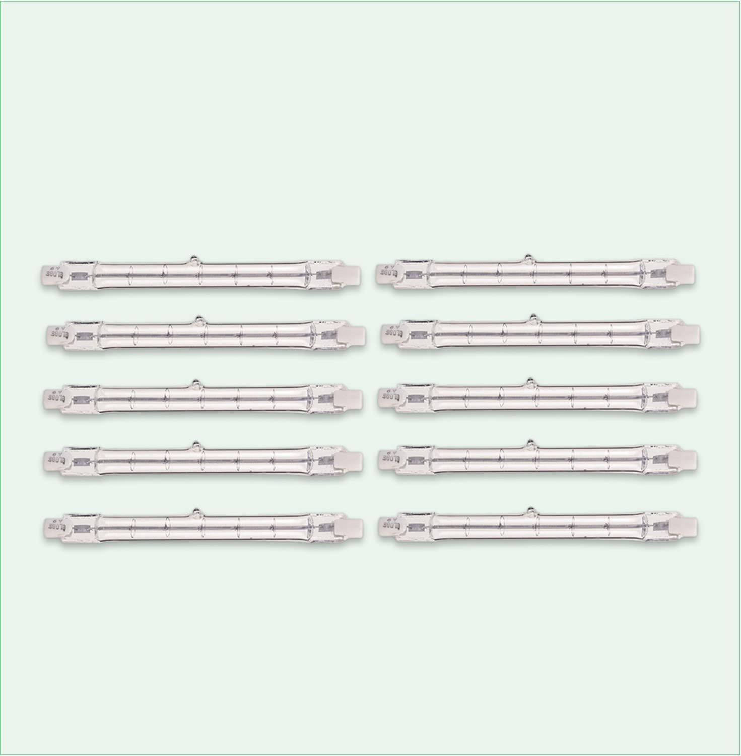 Sterl Lighting - 10 Pack, T3 Tube Halogen Light, 78MM Short Double Ended Bulbs R7S Base 250 Watt, 120 Volts, 3.07-Inch 2900Lm 2700K Warm White Clear, Ceiling, Landscape, Flood Lights & Sconces Bulb