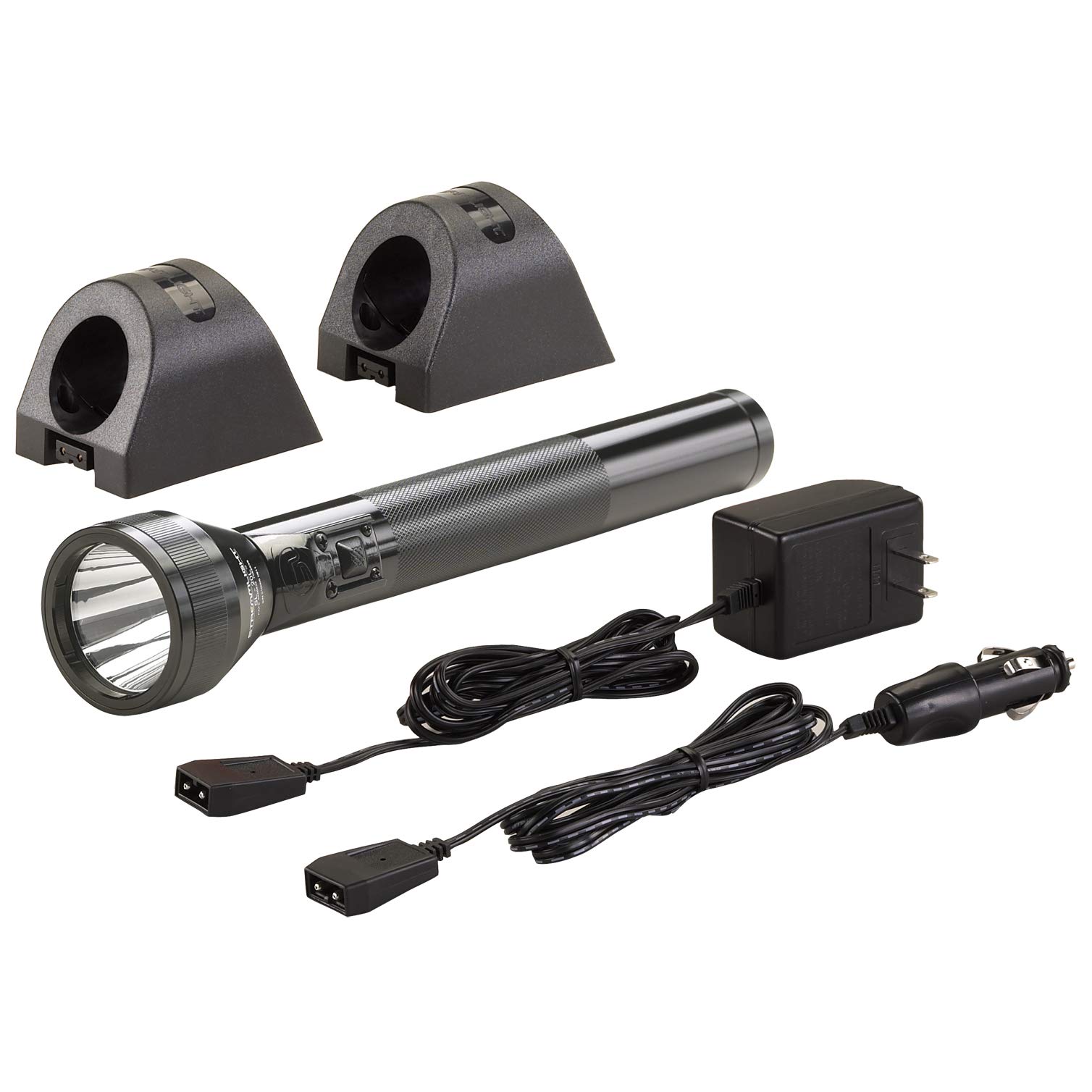 Streamlight 20703 SL-20L 450-Lumen Full Size Rechargeable LED Flashlight with 120-Volt AC/12-Volt DC Smart Charger, 2 Sleeves, Black