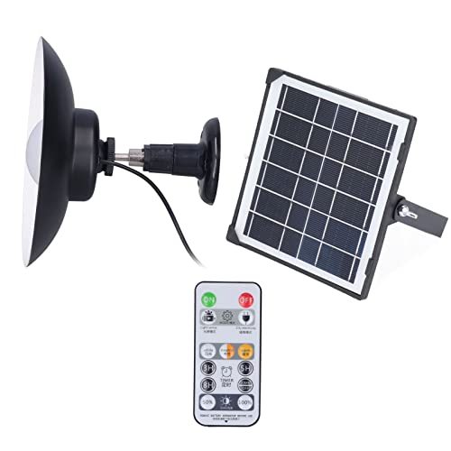 Solar Panel LED Lamp 270¡ã Adjustable Solar Pendant Light Solar Outdoor Round Light with Remote Control IP65 Waterproof LED Hanging Shed Light