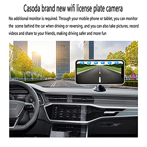 Wireless Backup Camera, Clear Picture Ultra Strong Signal Smooth Video Image Support iPhone and Android Suitable for Cars SUVs Easy to Install