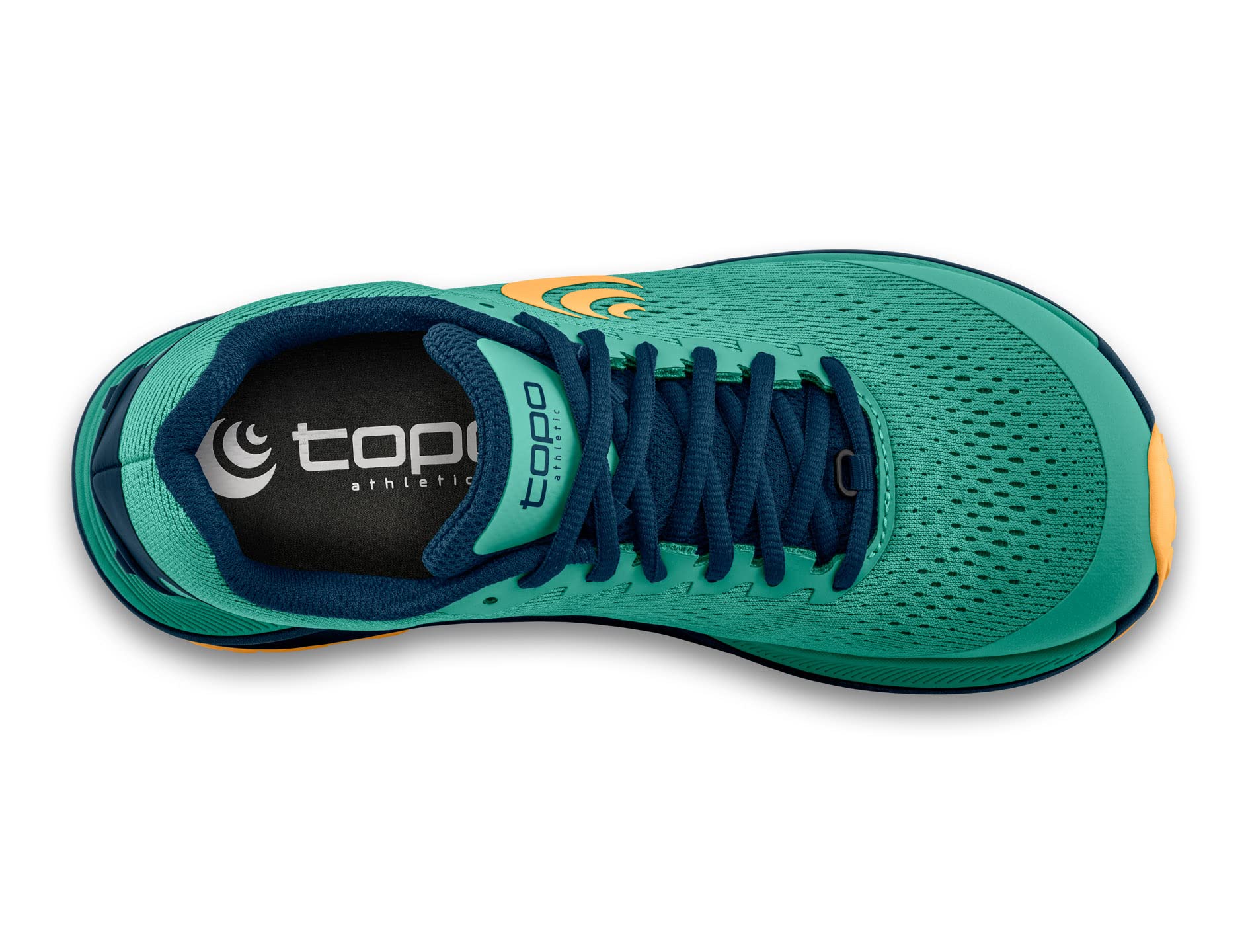 Topo Athletic Women's Lightweight Comfortable 5MM Drop Ultraventure 3 Trail Running Shoes, Athletic Shoes for Trail Running, Teal/Orange, Size 9