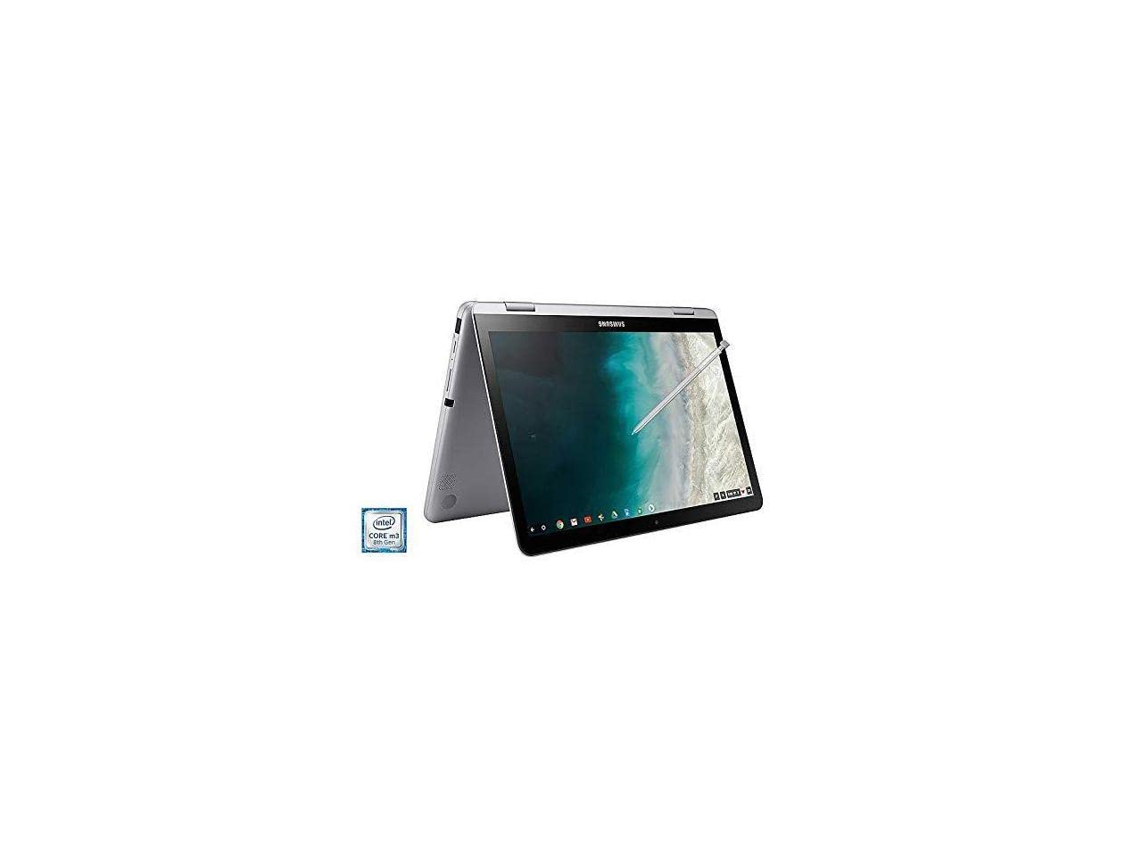 Samsung Chromebook Plus V2, 2-in-1, 4GB RAM, 32GB eMMC, 13MP Camera, Chrome OS, 12.2", 16:10 Aspect Ratio, Stealth Silver (XE521QAB-K01US)
