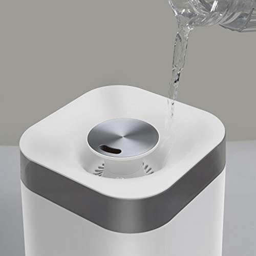 Senville 5L Top-Fill Humidifier for Home, Large Capacity Cool Mist Humidifier, Ultrasonic, with Essential Oil Diffuser for Aromatherapy White