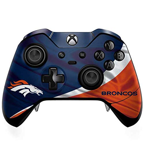 Skinit Decal Gaming Skin Compatible with Xbox One Elite Controller - Officially Licensed NFL Denver Broncos Design