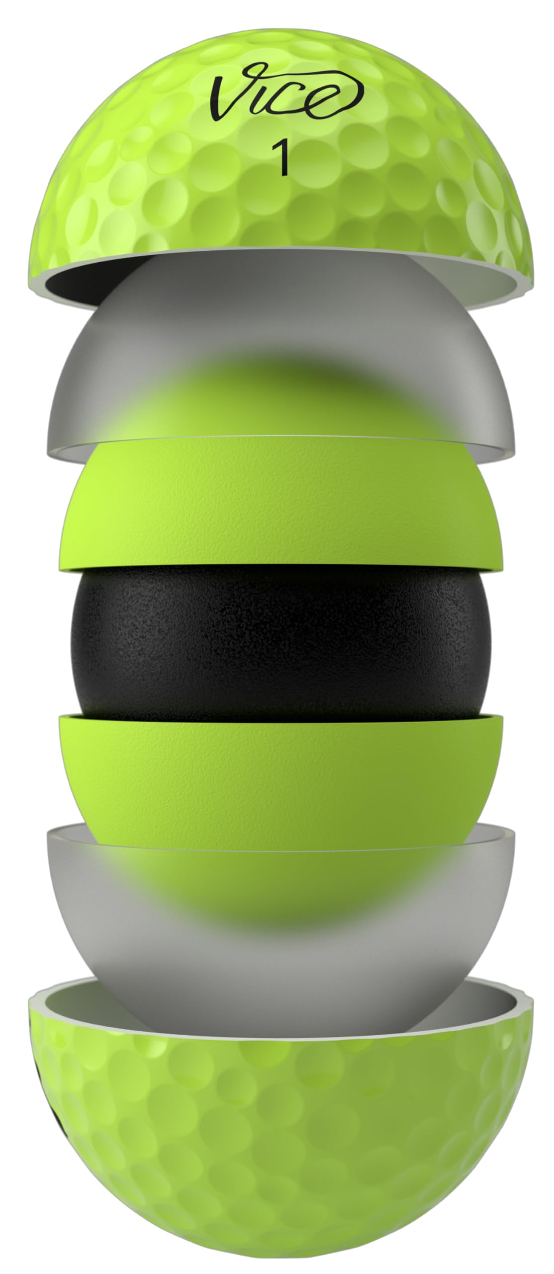 VICE Golf PRO Plus 2020 | 12 Golf Balls | Features: 4-Piece cast Urethane, Maximum Distance, Reduced Driver Spin | More Colors: NEON RED, White | Profile: Designed for Advanced Golfers