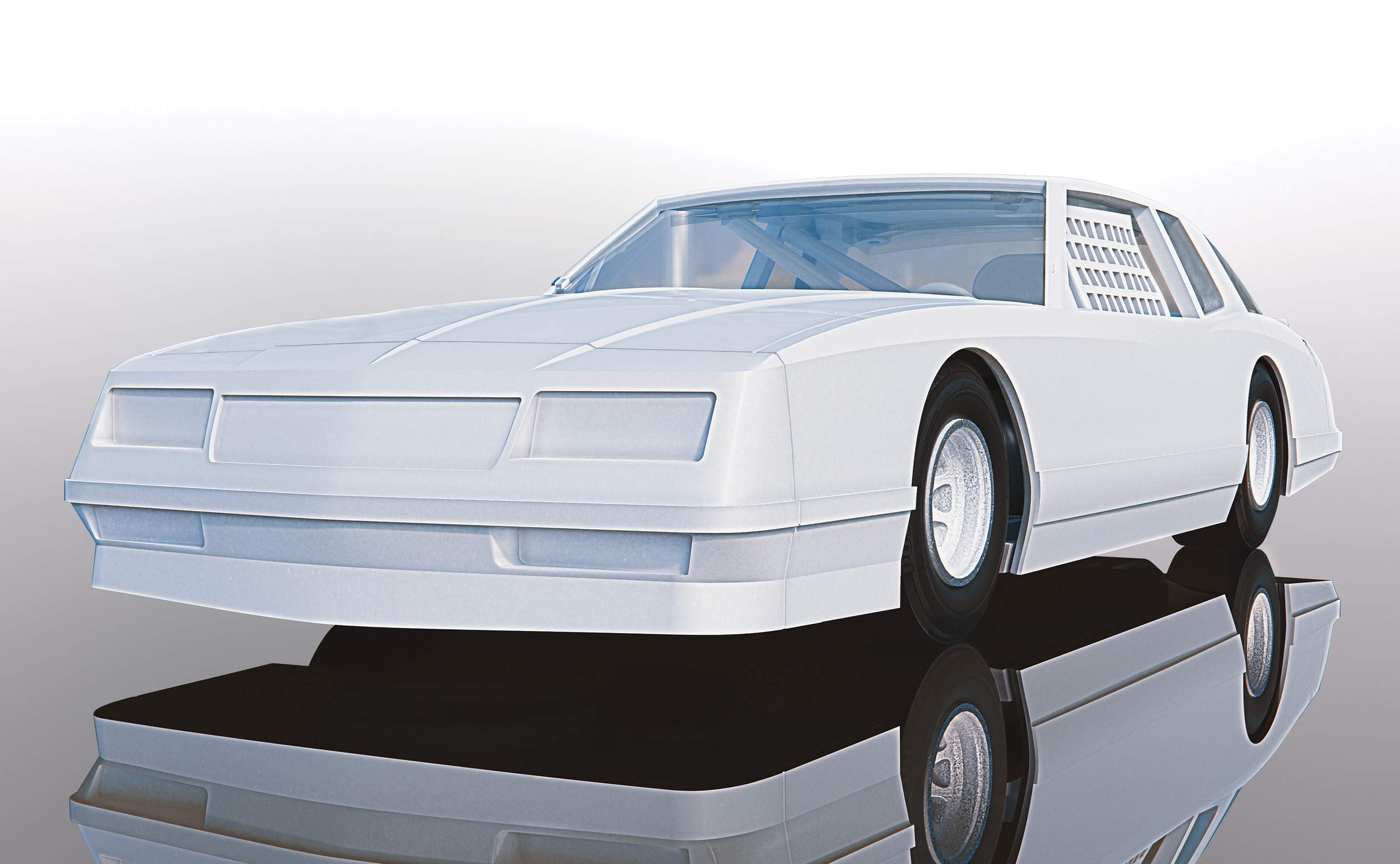 Scalextric Monte Carlo 1986 - Undecorated 1:32 Slot Race Car C4072