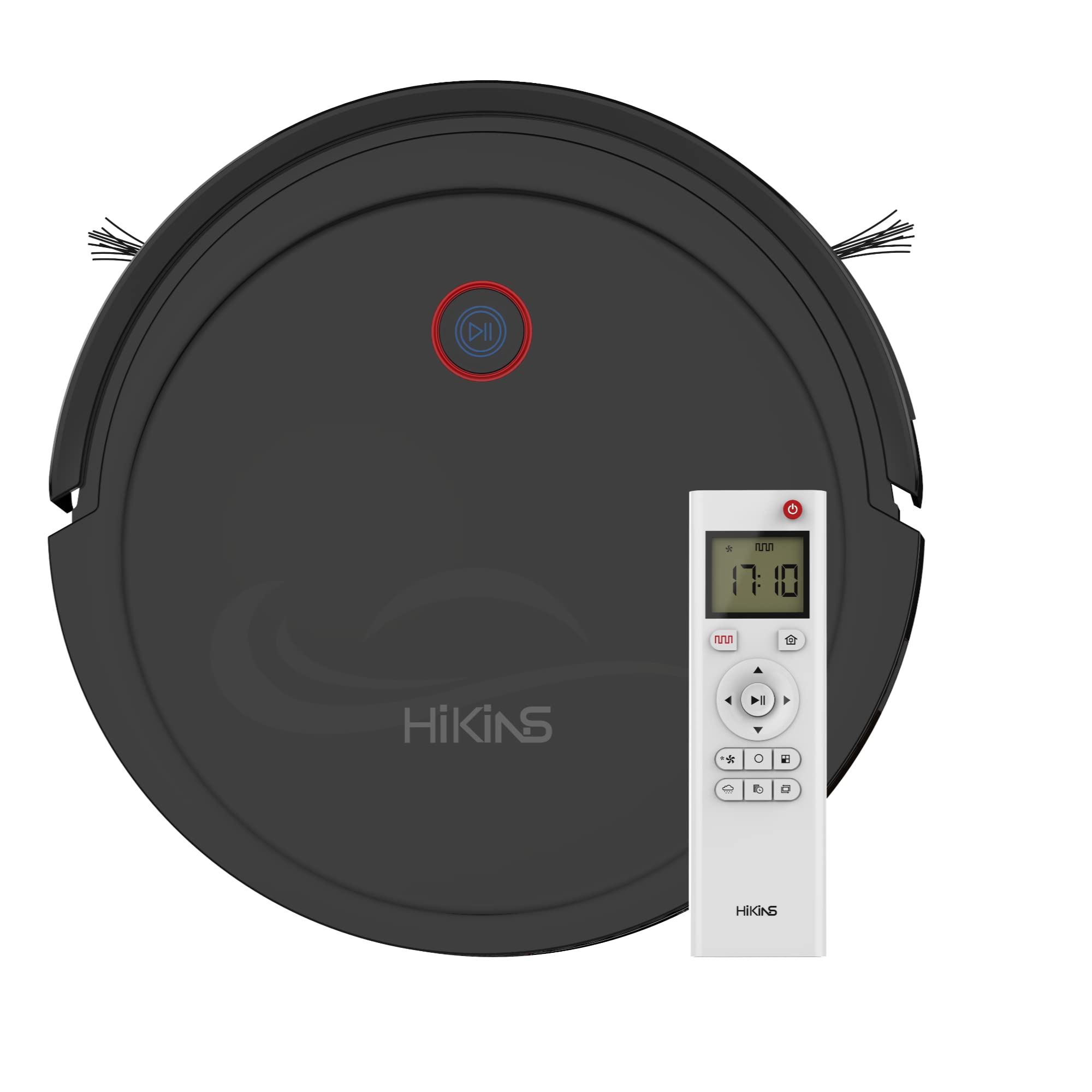 Robot Vacuums, Smart Automatic Robotic Vacuum Cleaner with 3000Pa Suction, Self-Charging Robot Vacuum Cleaner with HEPA Filter Good for Pet Hair, Hard Floors, Carpet,Black