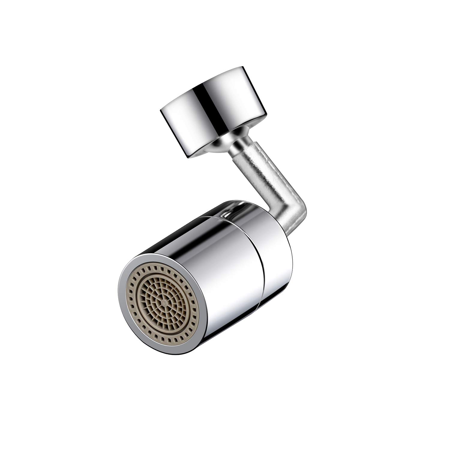 Splash Filter Faucet, 720° Rotatable Faucet Sprayer Head, Leakproof Design with Double O-Ring, Anti-Splash, Oxygen-Enriched Foam, 4-Layer Net Filter, 2 Modes, Universal Splash Filter Faucet