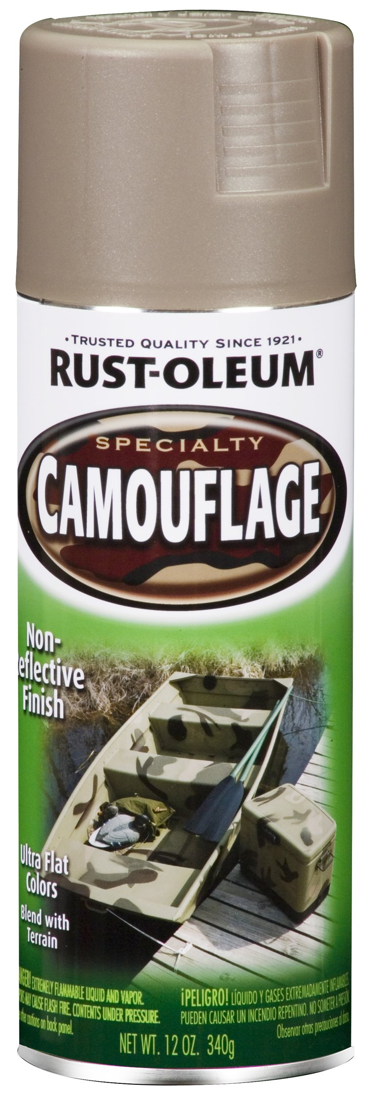 Rust-Oleum Specialty Ultra Flat Khaki Camouflage Spray Paint 12 oz.