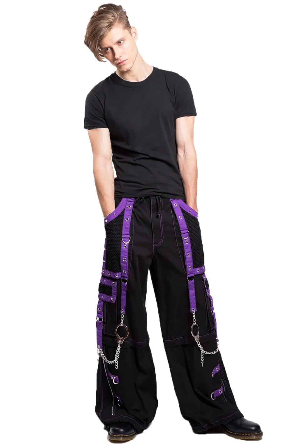 Tripp NYC Mega Eye Pants [Black/Purple] M