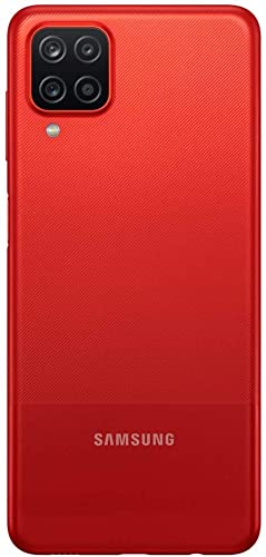 Samsung Galaxy A12 Nacho (32GB, 3GB) 6.5" HD+, Quad Camera, 5000mAh Battery, GSM Unlocked Global 4G Volte (NOT VERIZON/Boost) International Model A127F/DSN with Fast Car Charger Bundle (Red)