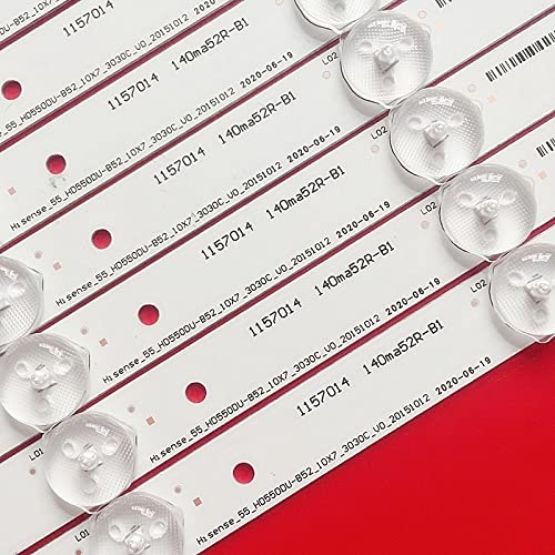 ROTEMADEGG 1set=10pieces LED Backlight Array Compatible with HISENSE 55 TV H55MEC3050 H55m3300 55H8C HD550DU-B52S1 Hisense 55 HD550DU B52 10X7 3030C V0