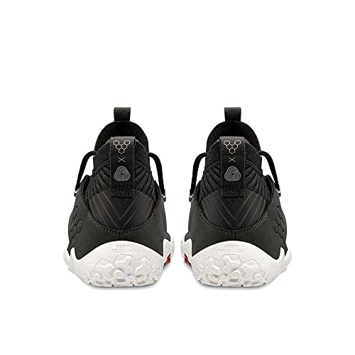 Vivobarefoot Magna FG, Mens Leather and Wool Hiking Trainers with Barefoot Sole Black