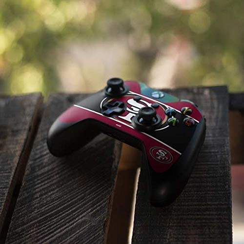 Skinit Decal Gaming Skin Compatible with Xbox One Controller - Officially Licensed NFL San Francisco 49ers Zone Block Design