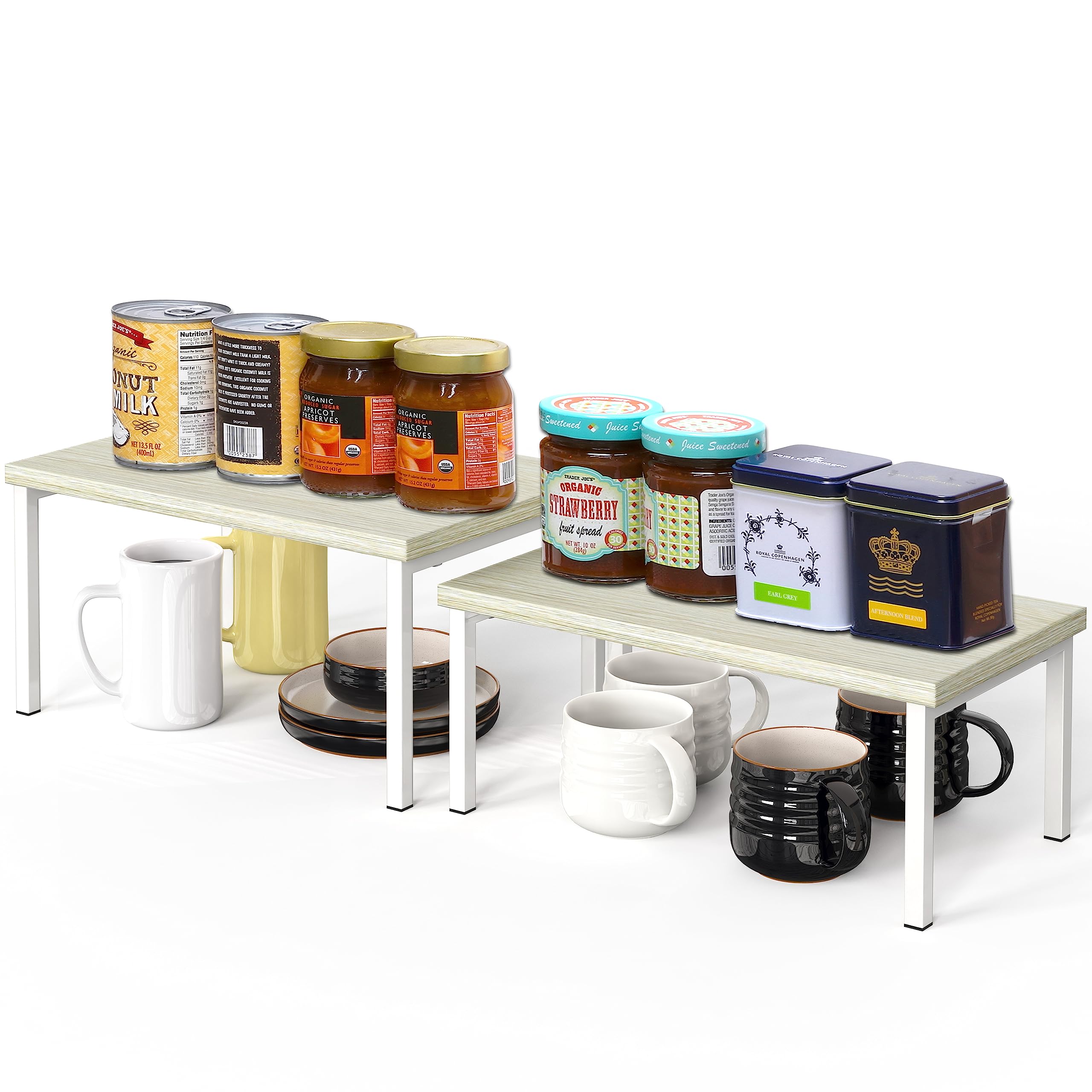 Simple Houseware Expandable Counter Shelf, Maple