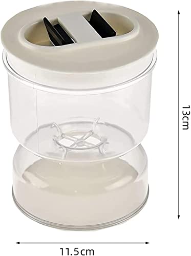 XCVBNM Pickle and Olive Hourglass Jar - Pickle Jar with Strainer Flip, Pickle Grabber, Juice Separator, Pickle Container, Kimchi Jar for Airtight Food Storage